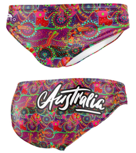 Turbo Men's Australia Water Polo Brief Swimsuit at SwimOutlet.com