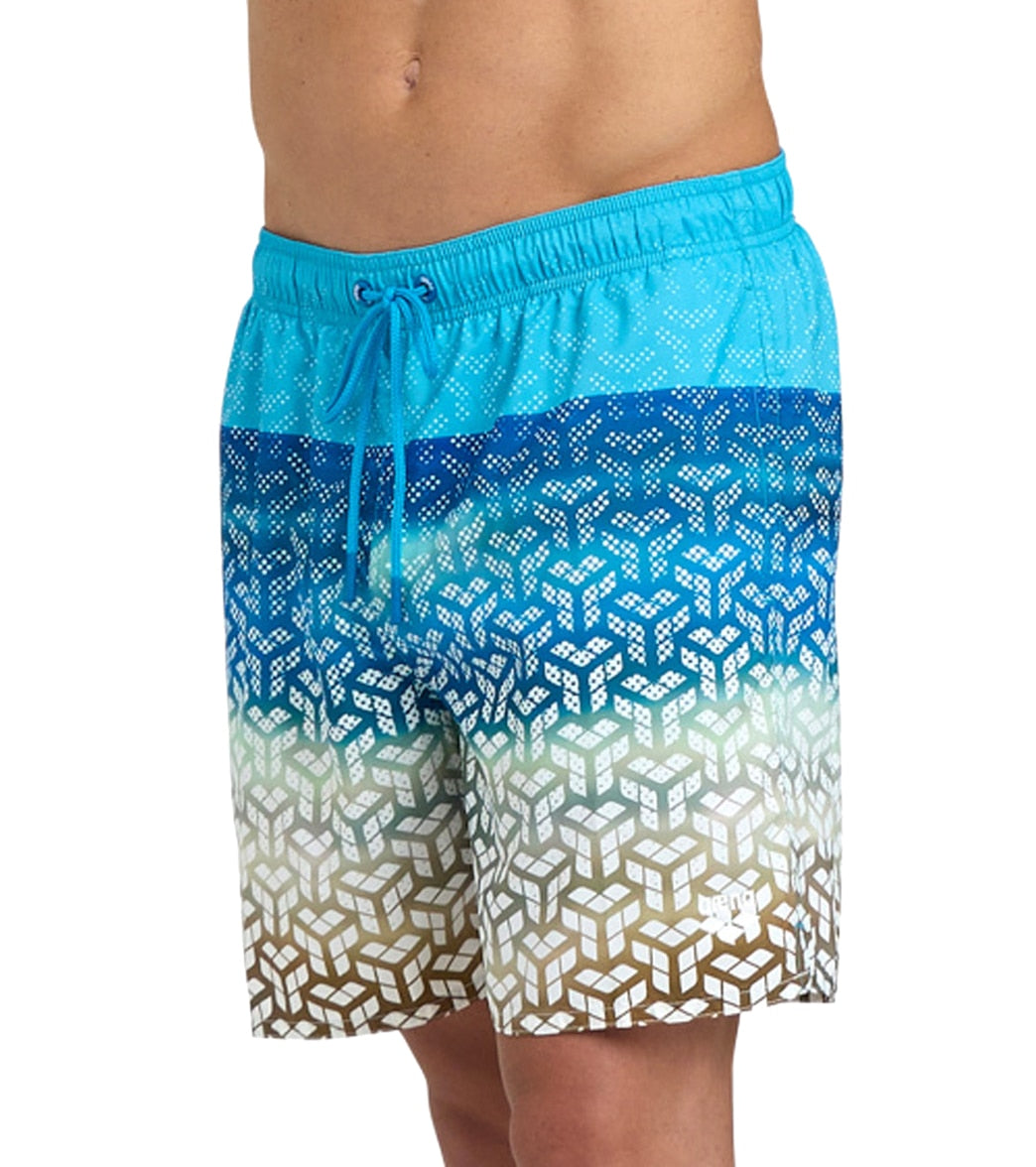Arena Men's 16" Placed Beach Boxer Swim Trunks at SwimOutlet.com