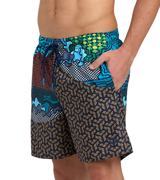 Arena Men's 16" Placed Beach Boxer Swim Trunks at SwimOutlet.com