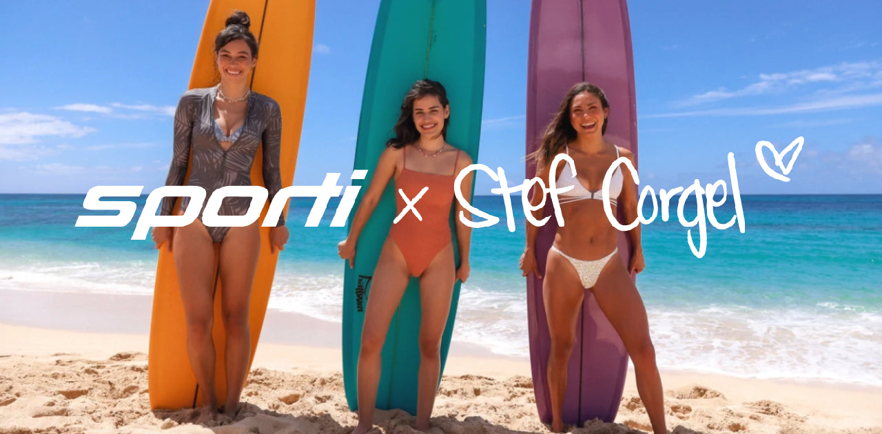 SPORTI x STEF CORGEL Active Swim Collection at SwimOutlet.com